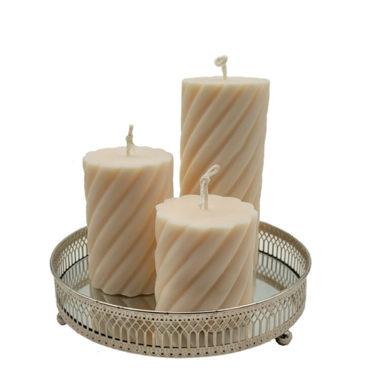 Kynttilämuotti pöytäkynttilä kierre - kaunis kierrekynttilä